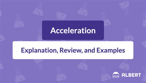 How To Find Acceleration Review And Examples Albert Resources