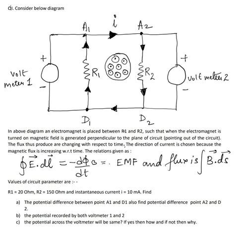 A Circuit Diagram Of An Electromagnet Wiring Flow Line