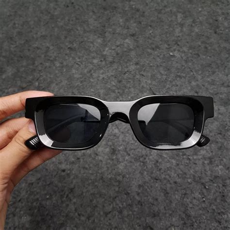Hot Square Frame Streetwear Sunglasses Black Frame Depop