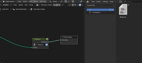 How To Make Geometry Node Group An Asset In 42` Modeling Blender