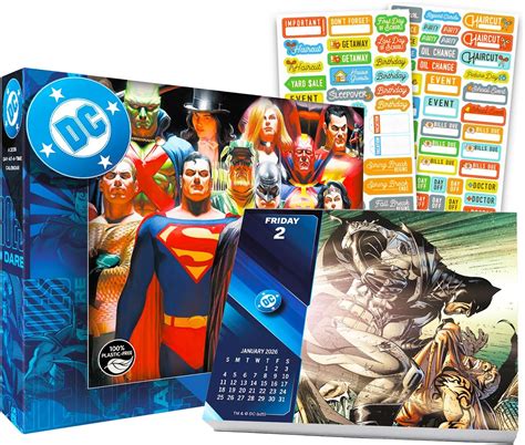 Dc Comics 2026 Calendar Box Edition Bundle Deluxe 2026 Justice