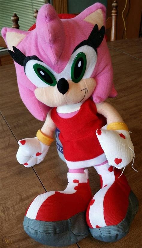 14 Amy Rose Plush Sonic The Hedgehog Stuffed Toy Network Pink Red