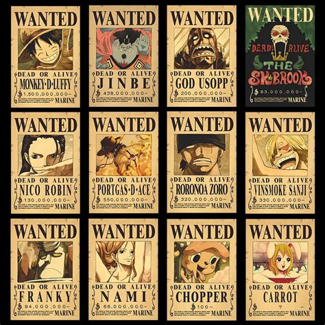 Straw Hat Pirates Wanted Poster Hd At Charlie Skirving Blog