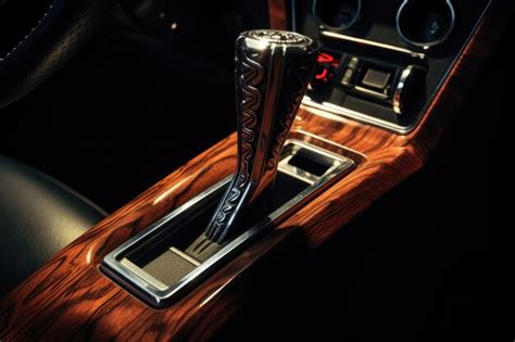 Premium Ai Image Stick Shift In The Vehicle