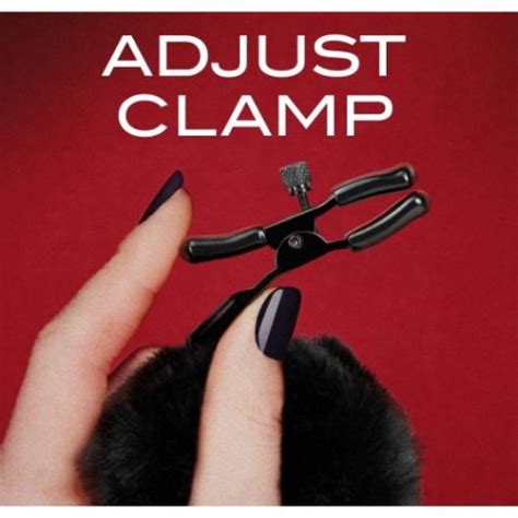 Noir Pom Adjustable Nipple Clamps Black Sex Toys At Adult Empire