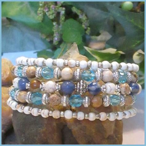 This 5 Coil Bracelet Is Made With Stainless Steel Memory Wire That Will Adjust To The Size Of