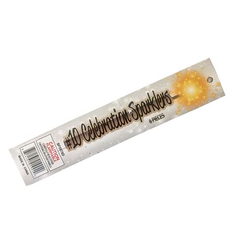 6pc 10 Gold Sparklers 1 Pack Of 6 Sparklers Wholesale Sparklers