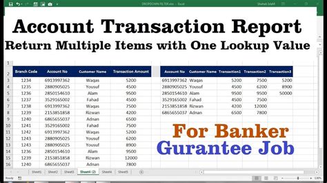 Excel Return Multiple Values Based On Single Criteria Youtube