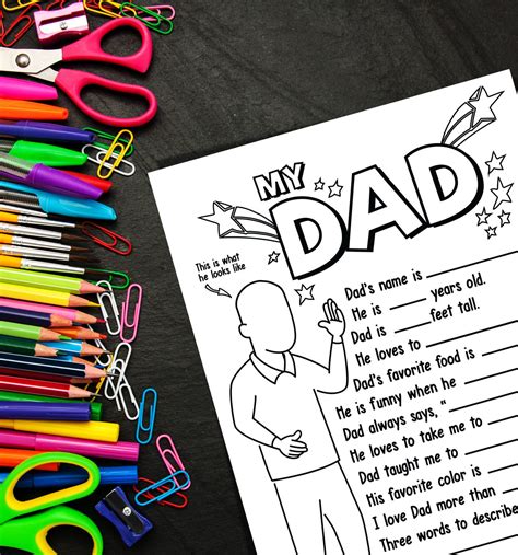 Dad Questionnaire Printable For Father S Day The Super Mom Life