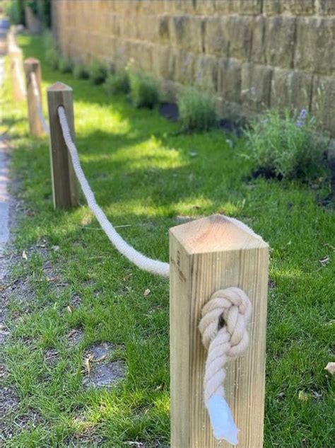 Rope And Post Fence Design At Elijah Octoman Blog