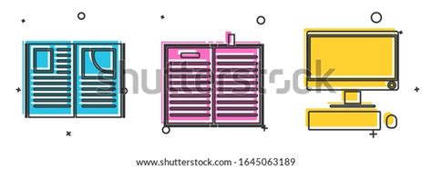 Set Open Book Open Science Book Stock Vector Royalty Free 1645063189 Shutterstock