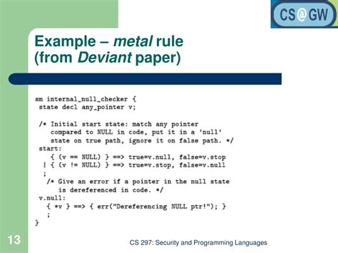 Ppt Inferring And Checking System Rules By Static Analysis Powerpoint
