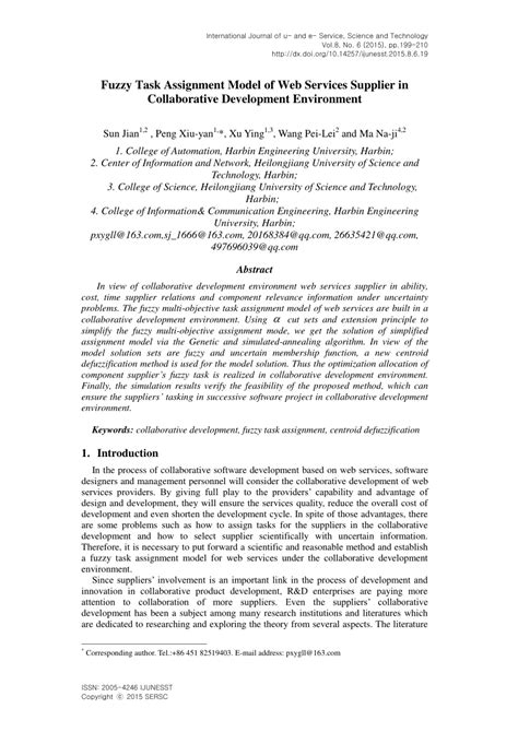 pdf fuzzy task assignment model of web services supplier in
