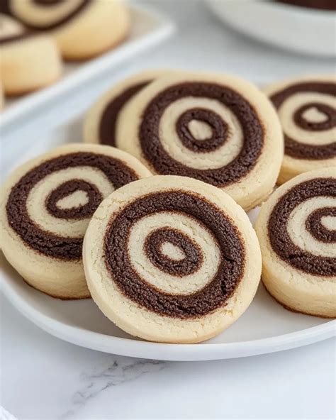 Chocolate Vanilla Pinwheel Cookies Simplyyummybites
