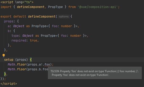 Invalid Typing For Optional Props Issue Vuejs Composition Api GitHub