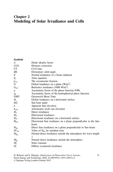 Pdf Optimization Of Photovoltaic Power Systems Modelization