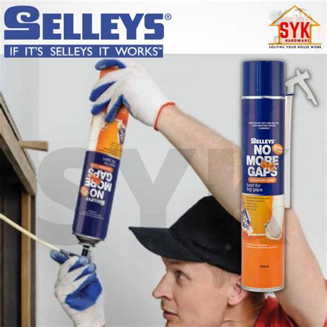Syk Selleys 750ml No More Big Gap Expanding Foam Wall Air Cond Pipe Gap