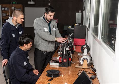 3d Scanning And Printing Training Class Stock Image Image Of