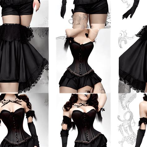 Gothic Corset Pattern · Creative Fabrica