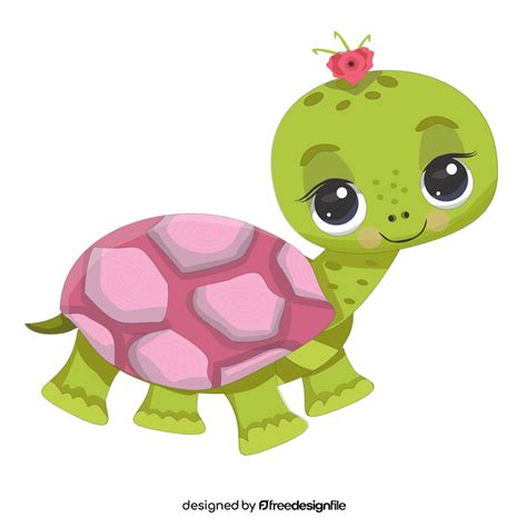 Cute Turtle Clip Art Cute Turtle Image Turtle Cartoon Clipart Free