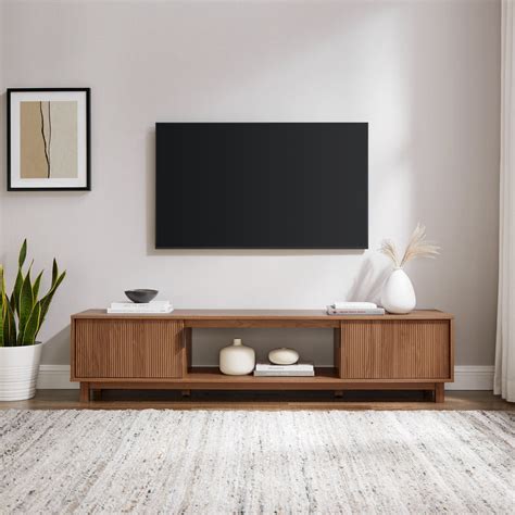 Arundo Mid Century Modern Scandinavian 2 Door Reeded Tv Stand Roolee