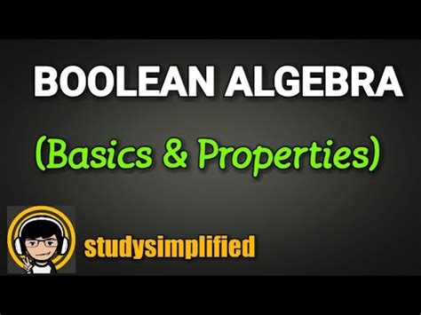 Boolean Algebra Video Lecture Digital Electronics Electrical Engineering EE