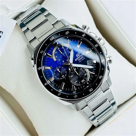Casio Edifice Chronograph Blue Dial Mens Watch Efb 730d 2av Watch