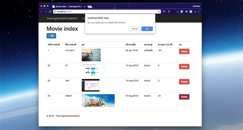 [asp core mvc workshop 04] การ delete ข้อมูลใน database by