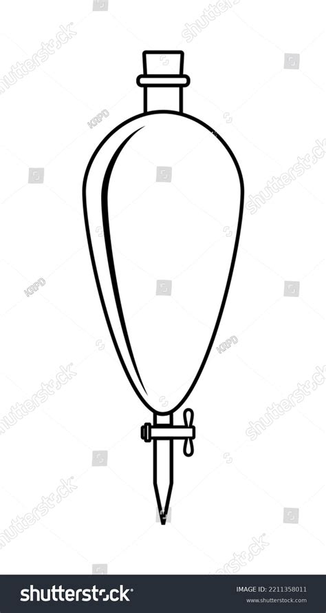Vector Illustration Separatory Funnel Icon On Stock Vector Royalty