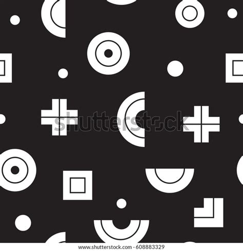 Vector Geometric Seamless Pattern Universal Repeating Stock Vector Royalty Free 608883329