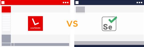 Comparison Leapwork Vs Selenium Web Automation