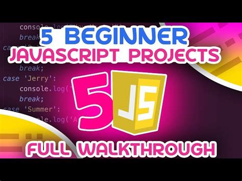 Free Video 5 Mini JavaScript Projects For Beginners From Tech With Tim
