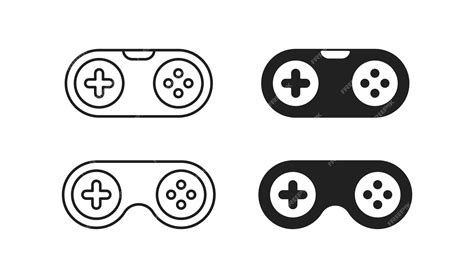 Premium Vector Game Pad Icon Set Game Control Simbol Joystick Illustration Videogame