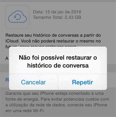 SoluÇÃo Não Consigo Restaurar Backup Whatsapp