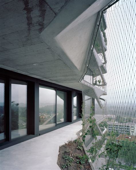 Climbing Plants And Asymmetric Balconies Surround Buchner Bründlers Garden Tower