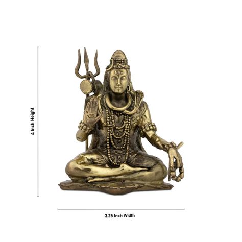Giri Shivan Sitting Statue Brass Shiv Murti Lord Shiva Idol