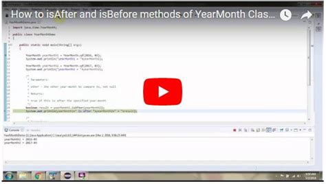 java ee how to isafter and isbefore methods of yearmonth class java