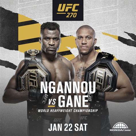 Le Choc De Mma Entre Cyril Gane Et Francis Ngannou Est Finalement