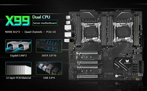Shangzhaoyuan X99 Dual Cpu Mainboard Intel Lga 2011 3 Server