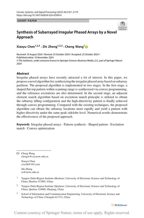 Synthesis Of Subarrayed Irregular Phased Arrays By A Novel Approach
