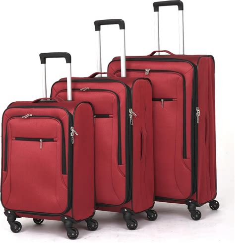 Pianeta 3pcs Set Softside Luggage Sets With Spinner Wheels