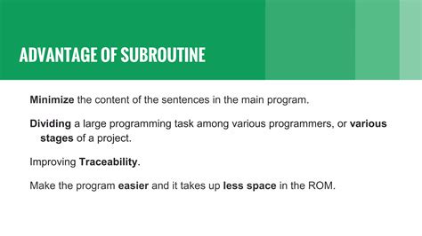 Subroutine In 8051 Microcontroller Pptx