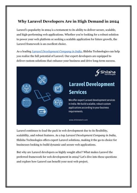Why Laravel Developers Are In High Demand In 2024docx