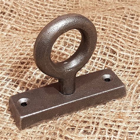 Eye Loop Hook Antique Iron Strong Etsy