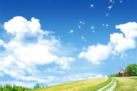 배경 소재 하늘 풍경 구름 푸른 하늘 흰 구름 무료 다운로드를위한 배경 이미지