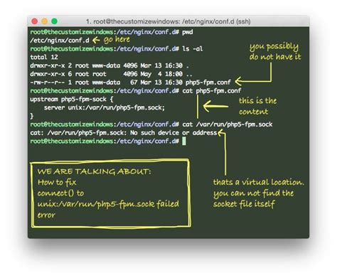 solving the connection issue with php5 fpm unix socket