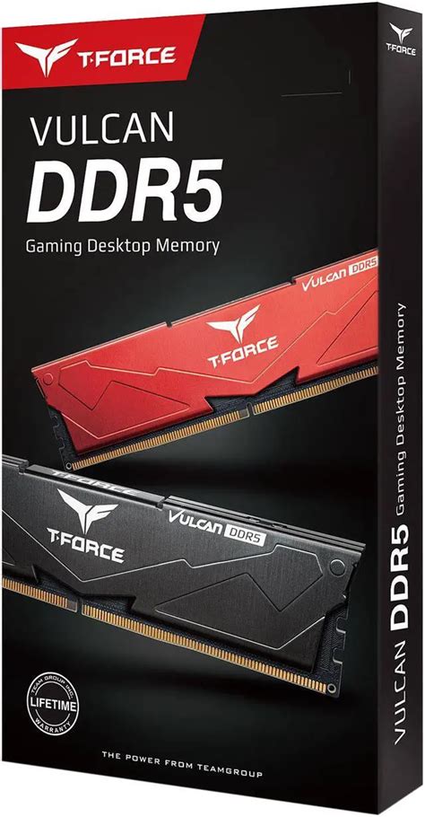 Team T Force Vulcan 32gb 2 X 16gb 288 Pin Pc Ram Ddr5 5200 Pc5 41600 Desktop Memory Model