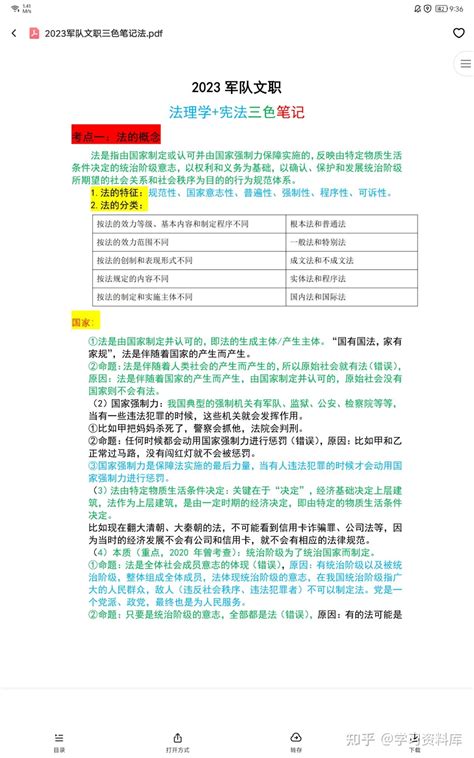 军队文职三色笔记 知乎