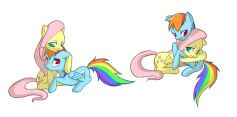 434136 Artist Ines Takeya Female Flutterdash Fluttershy Hug Lesbian Rainbow Dash Safe