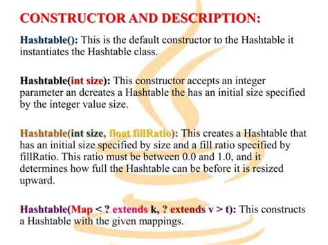 Hash Table In Java Pptx